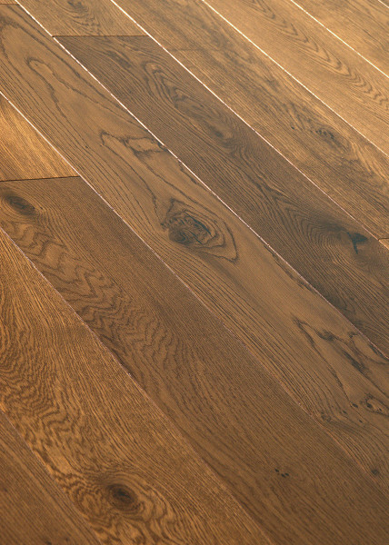 Brooks Floor - Blenheim Multi-ply Oak Smoked Satin Lacquered Character ...