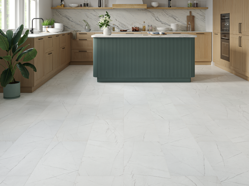 Source laminate white marble tile